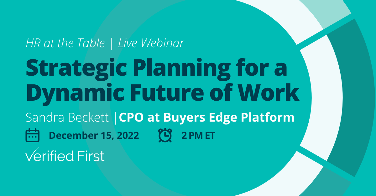 Strategic Planning for a Dynamic Future of Work - Verified First