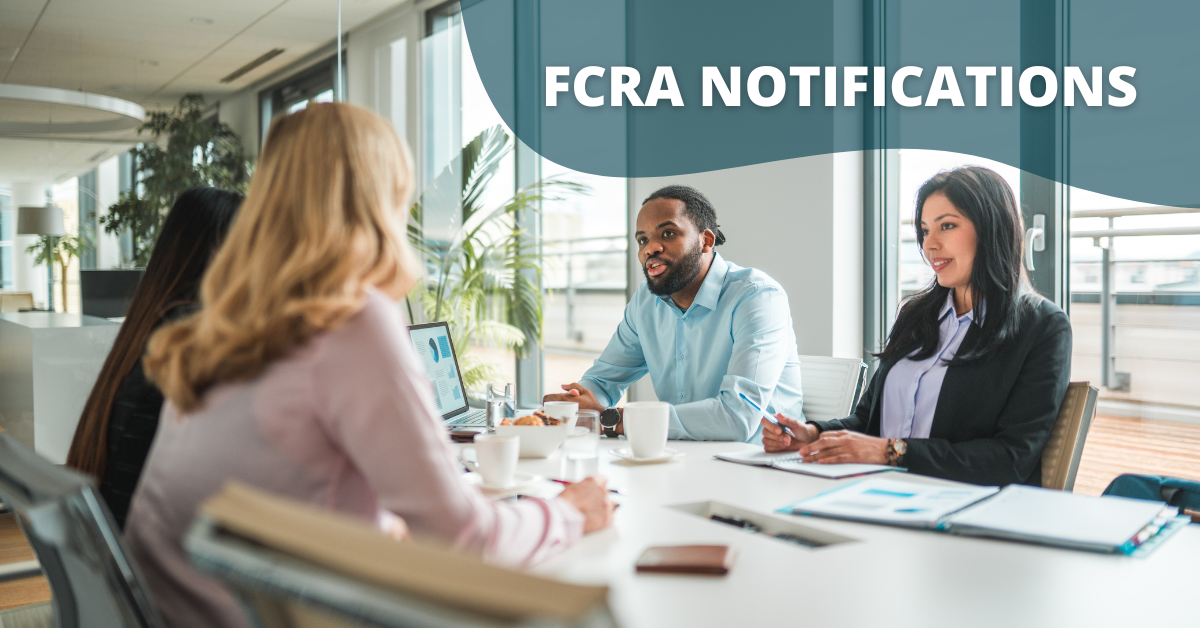 FCRA Notifications - Verified First